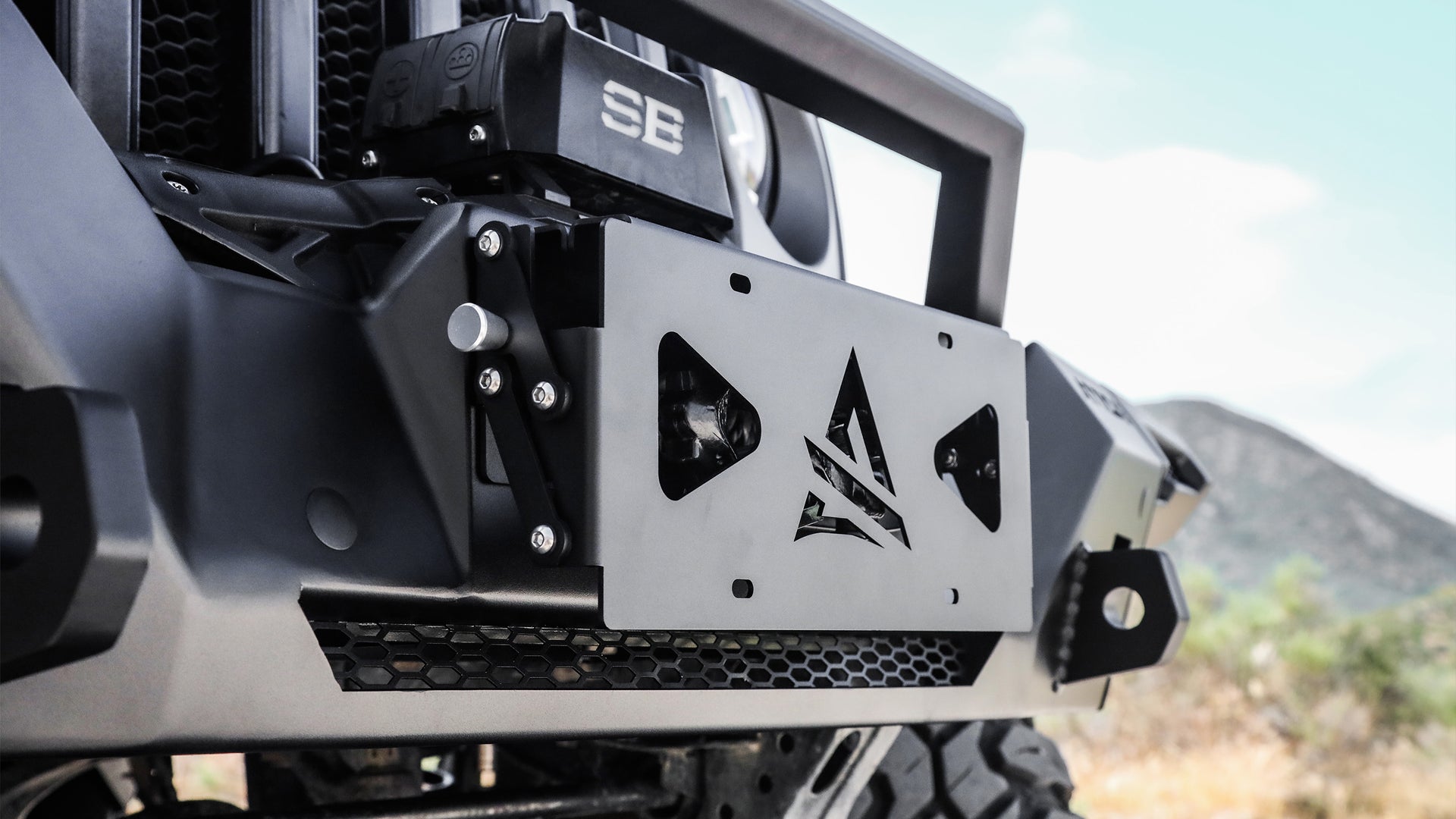 Universal License Plate Mount Bracket – Attica 4x4 | Embrace the Adventure